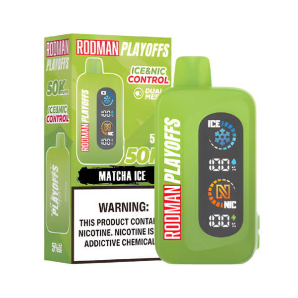 Matcha Ice RODMAN Playoffs 50K Puffs Disposable Vape - $19.95