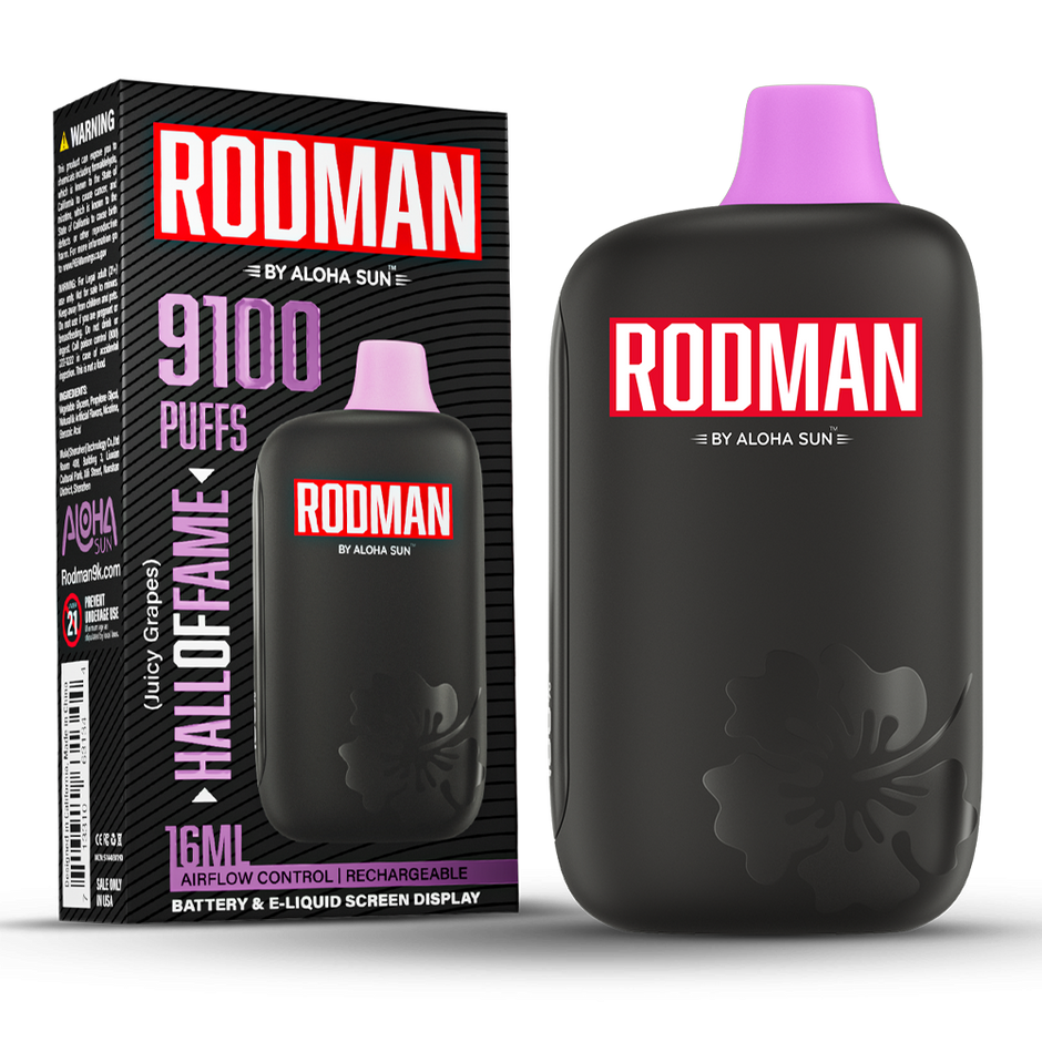 RODMAN9K™, Up To 20k Puffs | The Dennis Rodman Vape By Aloha Sun