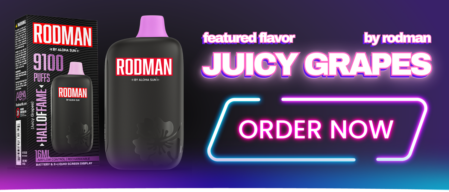 RODMAN9K™, Up To 20k Puffs | The Dennis Rodman Vape By Aloha Sun