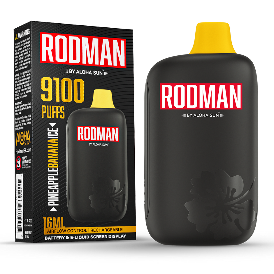 RODMAN9K™, Up To 20k Puffs | The Dennis Rodman Vape By Aloha Sun – Rodman9k