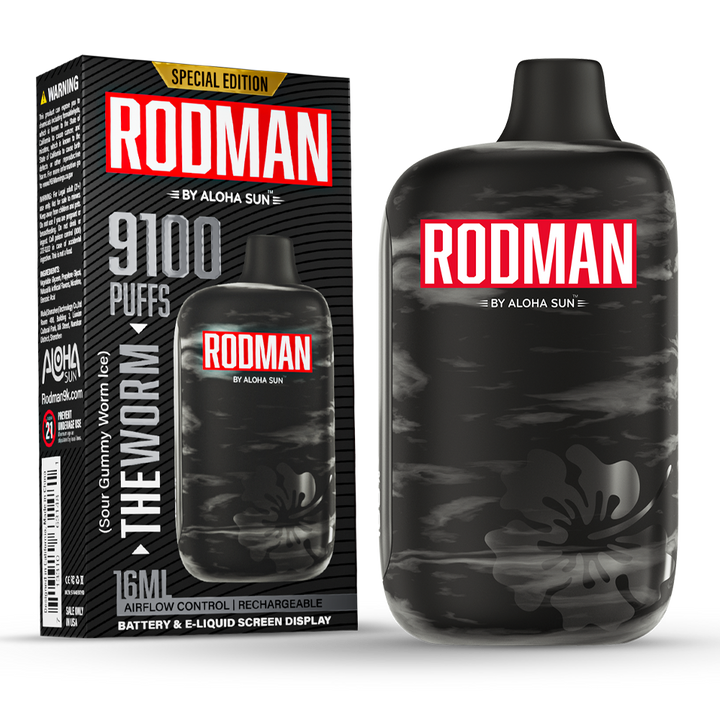 RODMAN9K™, Up To 20k Puffs | The Dennis Rodman Vape By Aloha Sun